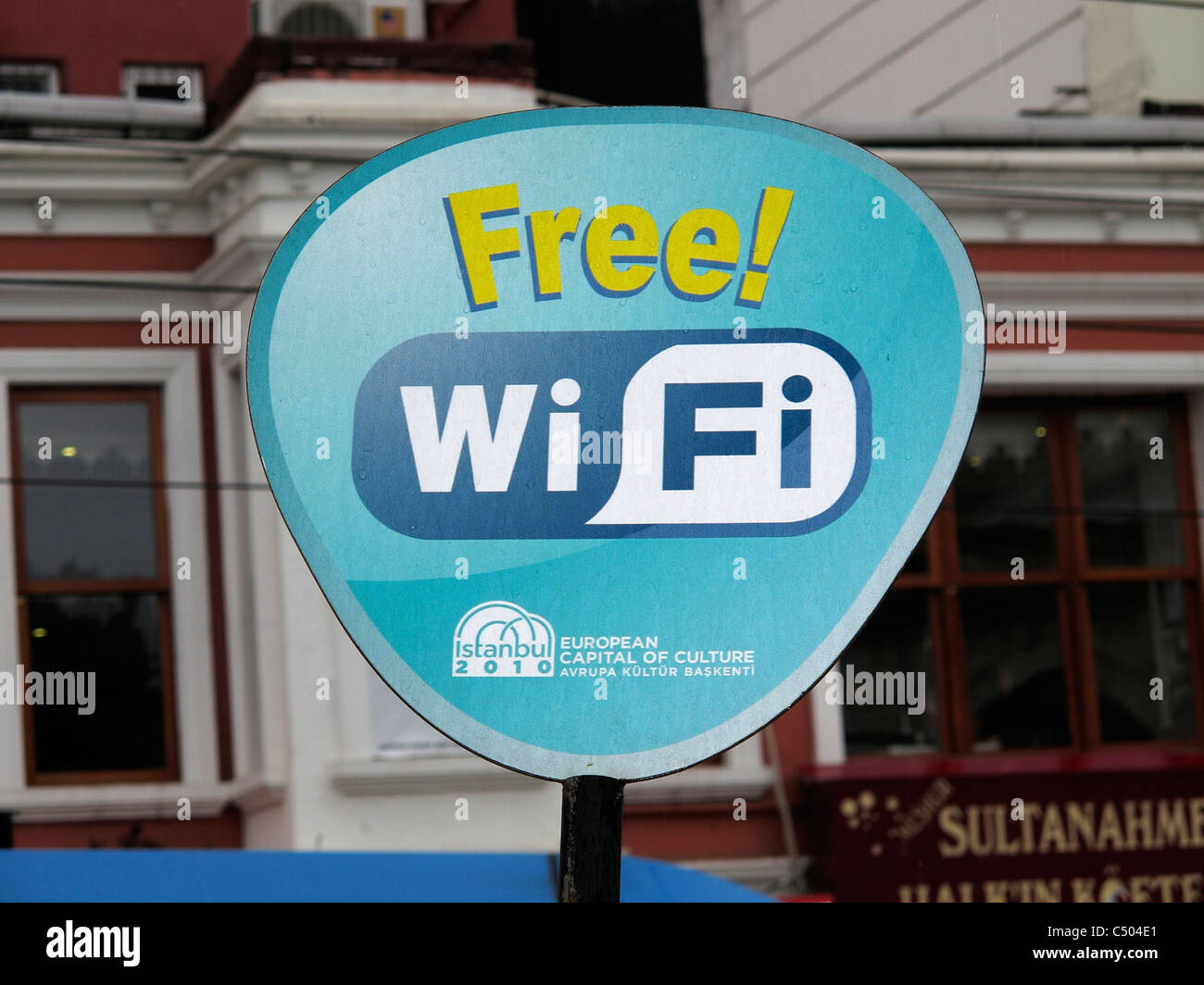 Turkey Istanbul urban Free WiFi Stock Photo - Alamy
