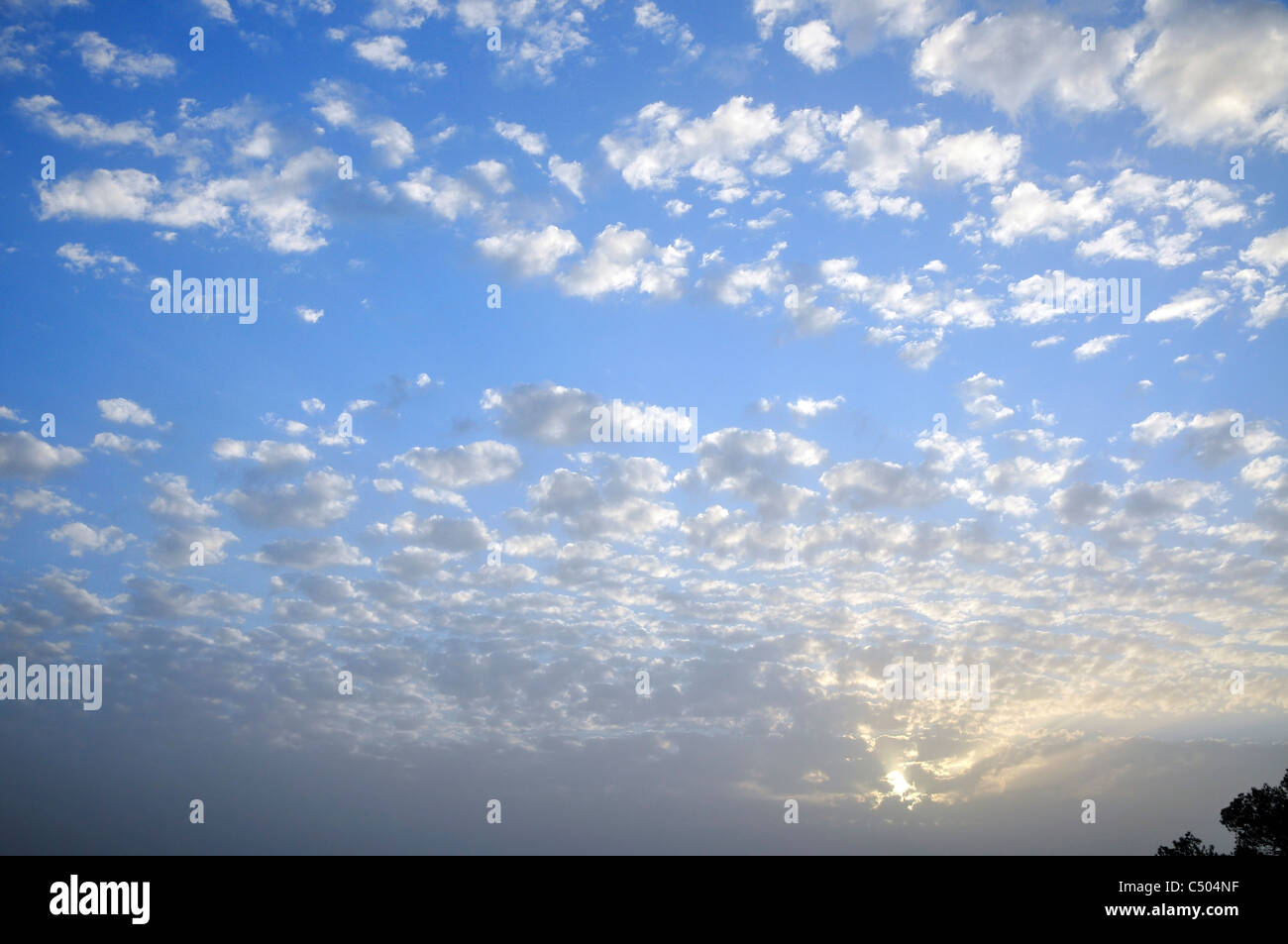 Evening sky altocumulus hi-res stock photography and images - Alamy