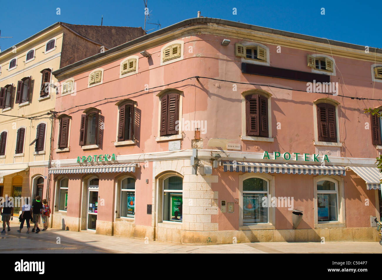 Trg Slobode square Stari Grad the old town Porec the Istrian peninsula ...