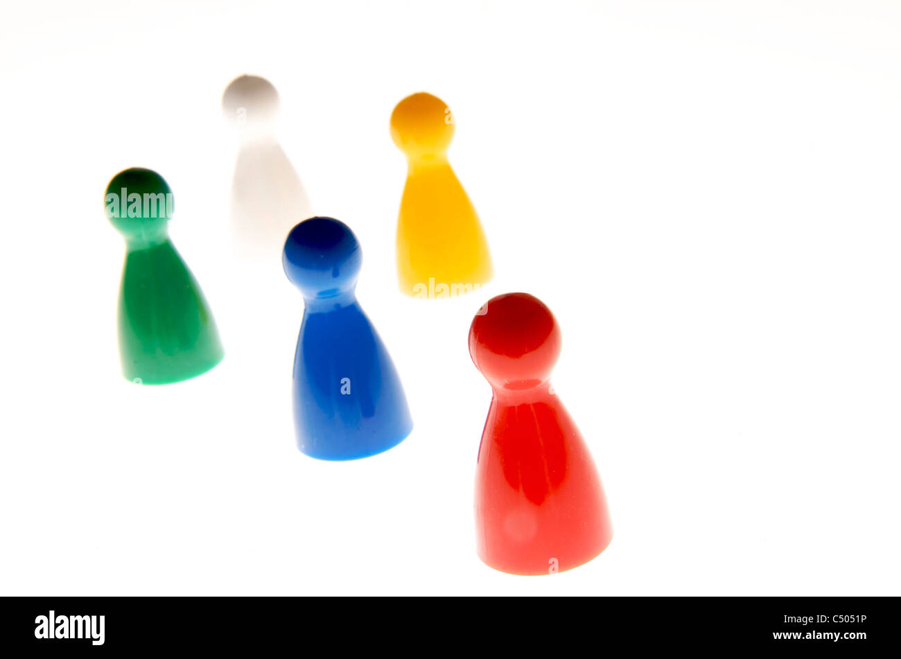 Difference / leader / isolation / diversity / winner concept shot Stock ...