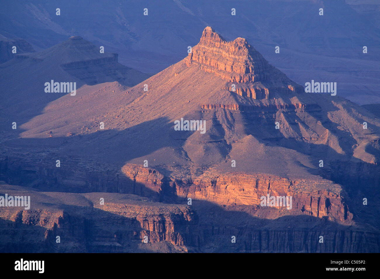 Rock formation in the Grand Canyon as seen from Grandview Point, S. Rim ...