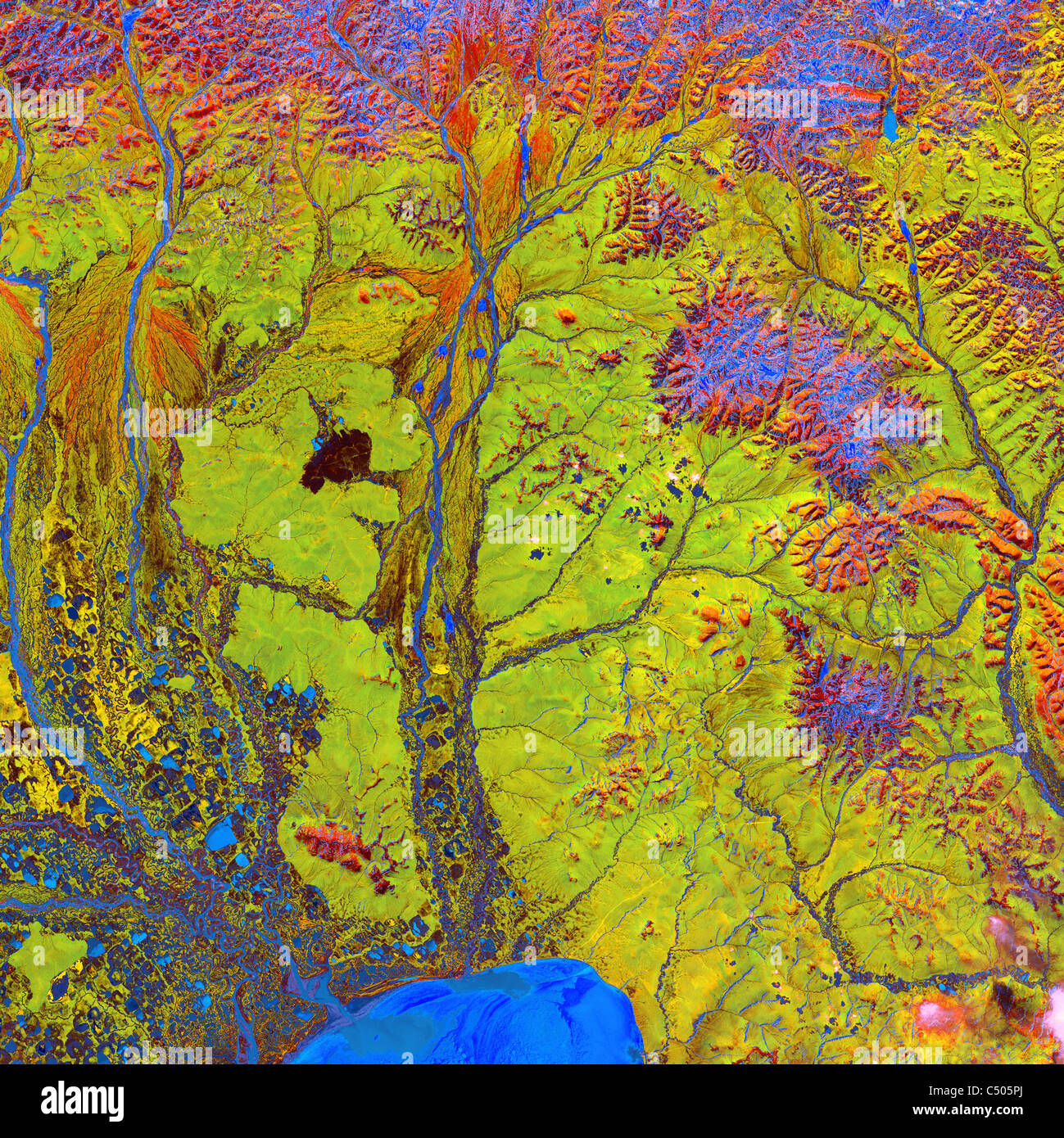 Satellite view siberia hi-res stock photography and images - Alamy