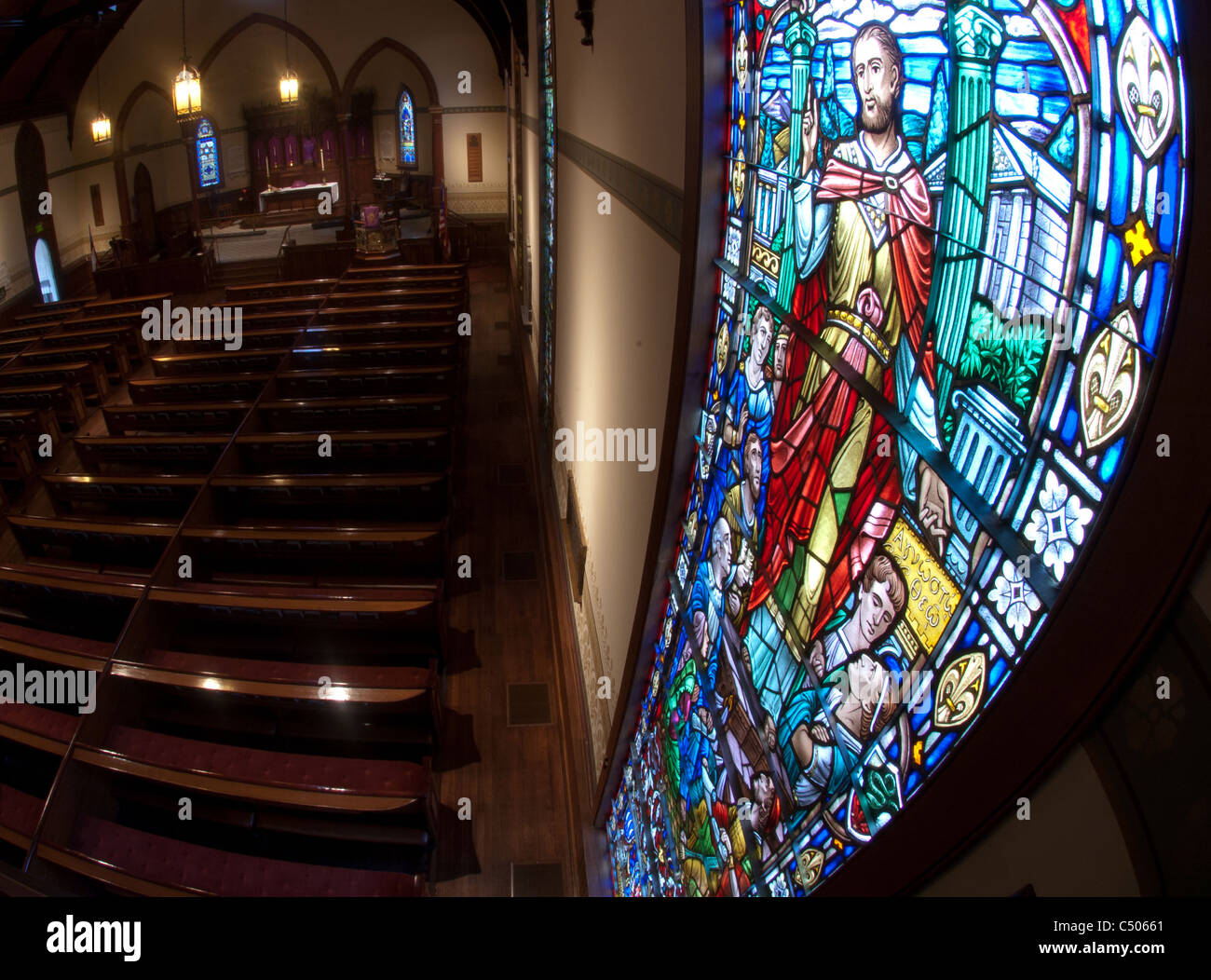 Stained Glass Windows, Close-up Macro Stock Photo - Alamy