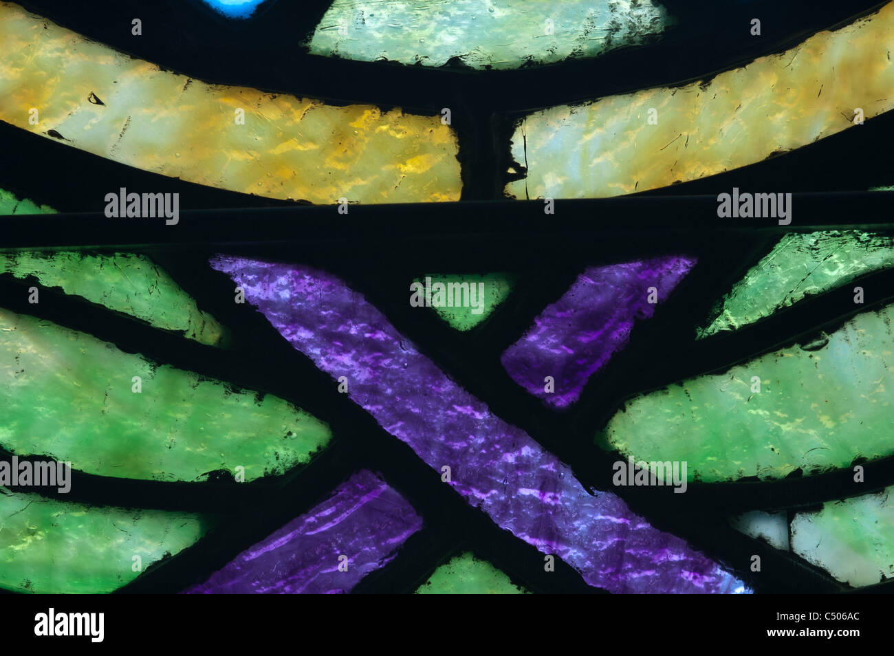 Stained Glass Windows, Close-up Macro Stock Photo - Alamy