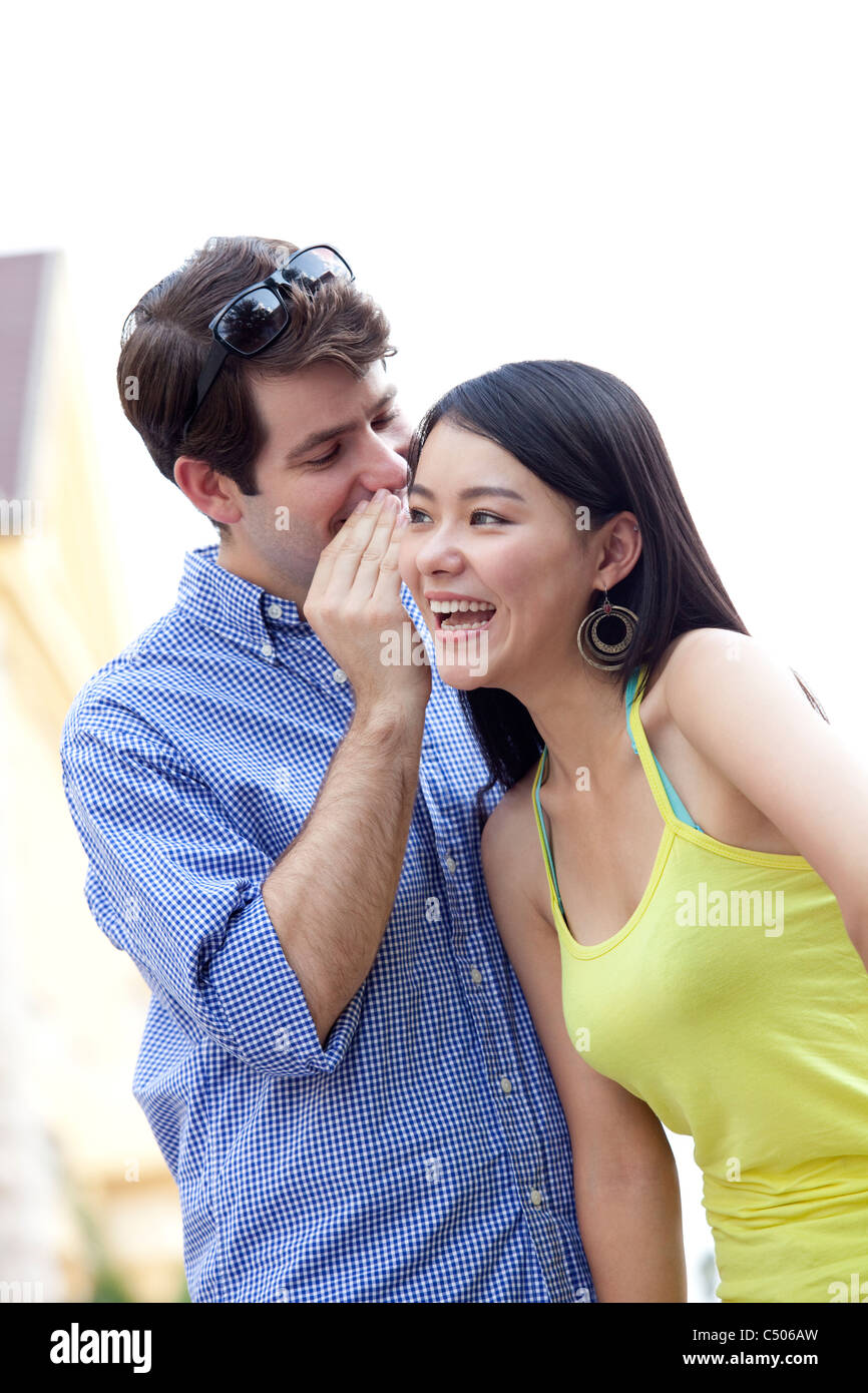 Friends Telling Secrets Stock Photo - Alamy