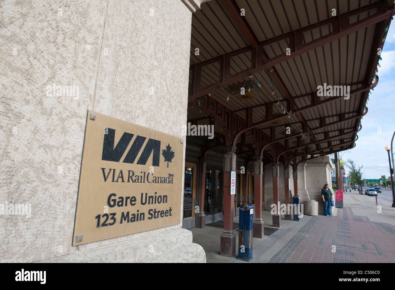 Winnipeg VIA Union Station Stock Photo - Alamy