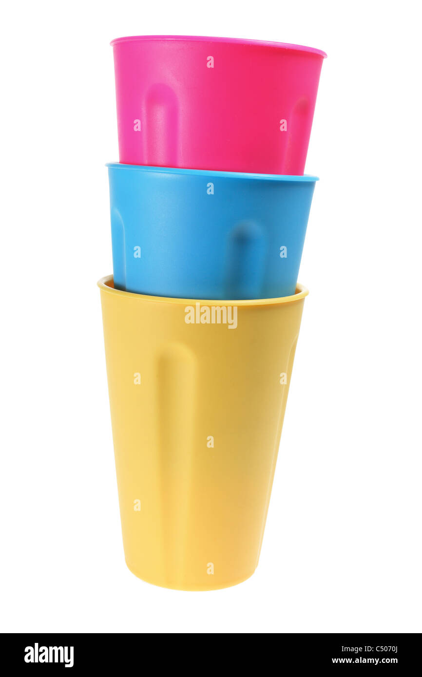 Stack of Plastic Cups Stock Photo - Alamy