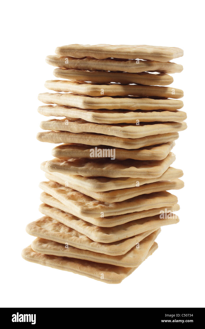 Stack of Crackers Stock Photo - Alamy