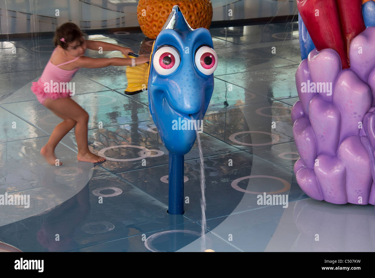 Nemo's Reef provides a watery playground for the kids during a Disney ...