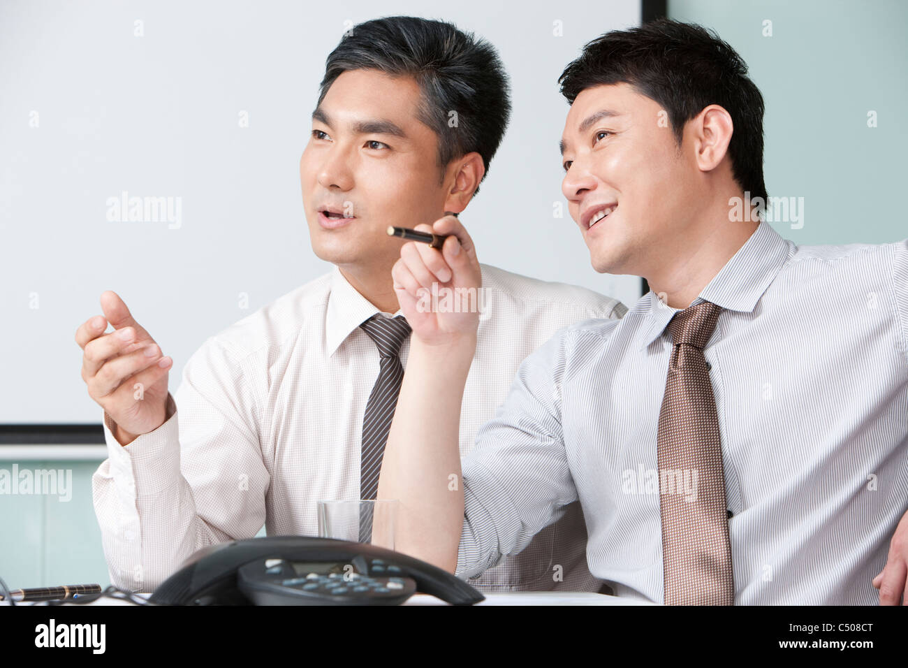 Sitting discussion gesturing authority communication sitting discussion ...