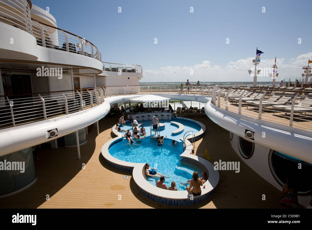 Adult pool area provides a quiet getaway spot for the grown ups ...