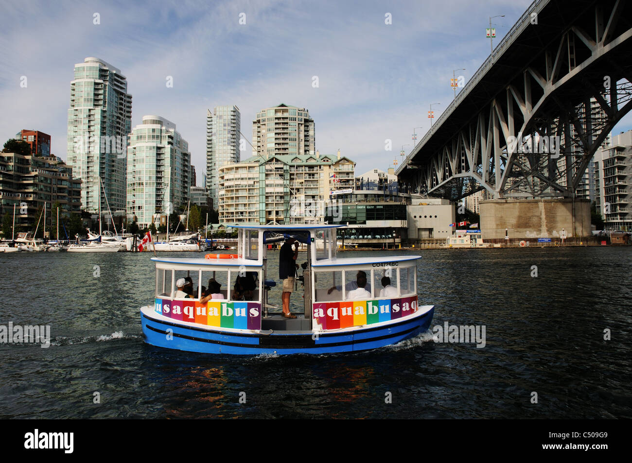 An Aquabus passenger ferry in Vancouver Harbour Stock Photo - Alamy