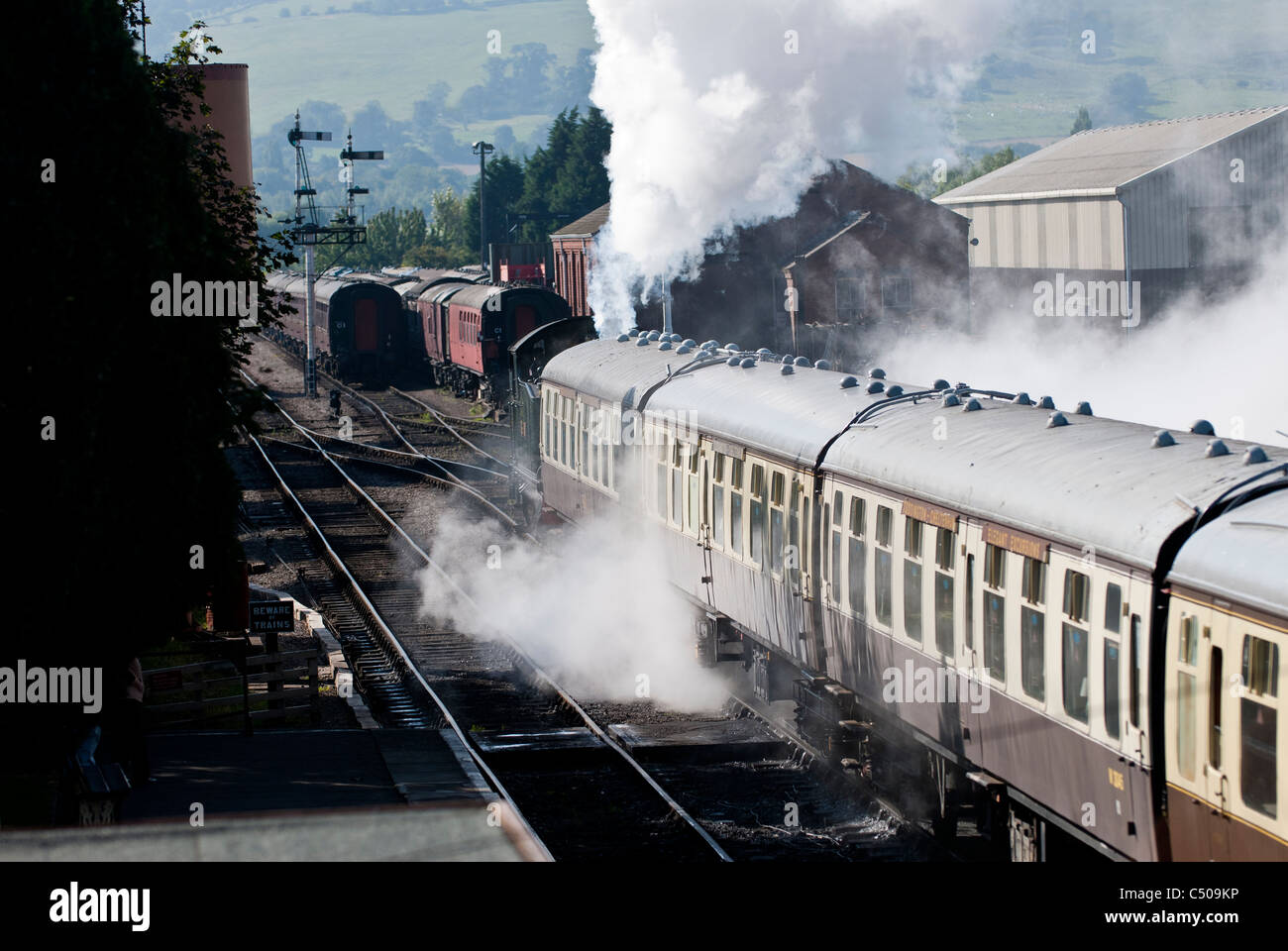 Steam train at Toddington Station, [Gloucestershire Warwickshire ...
