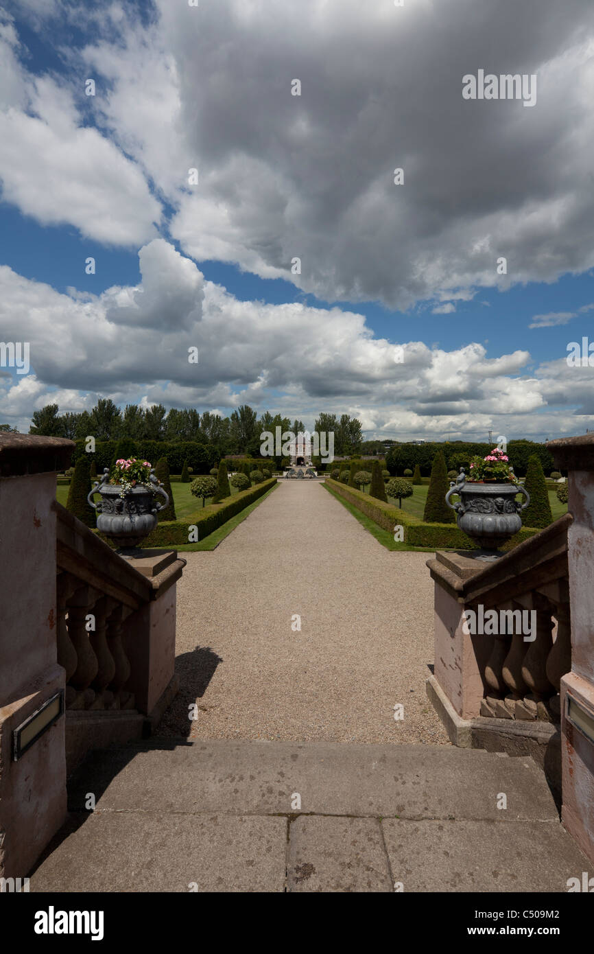 The formal gardens at the Irish Museum of Modern Art also known as IMMA ...