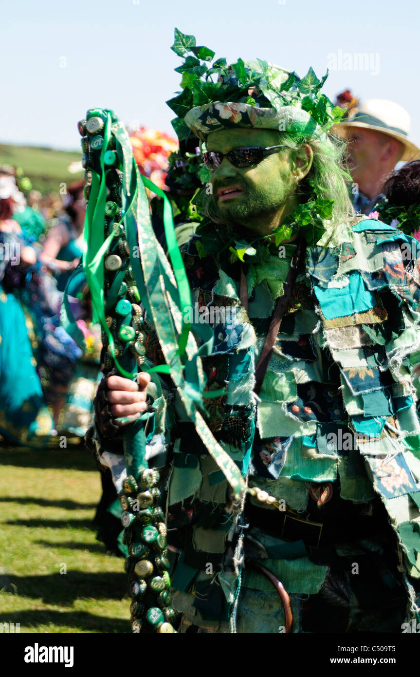 Man at Green Man festival, Hastings England Stock Photo - Alamy
