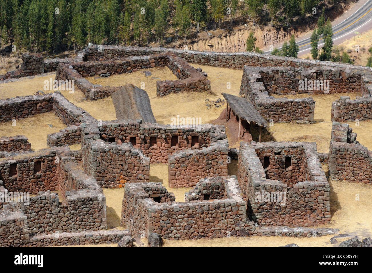 Incan ruins at Pisac in the Sacred Valley, Peru Stock Photo - Alamy