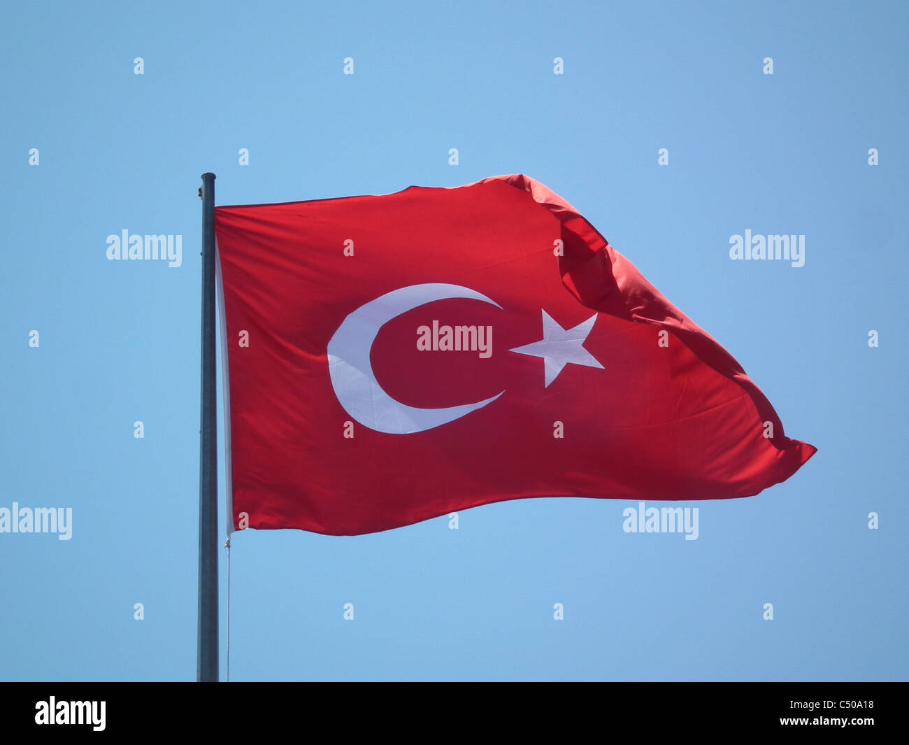 NATIONAL FLAG OF THE REPUBLIC OF TURKEY Photo Tony Gale Stock Photo - Alamy
