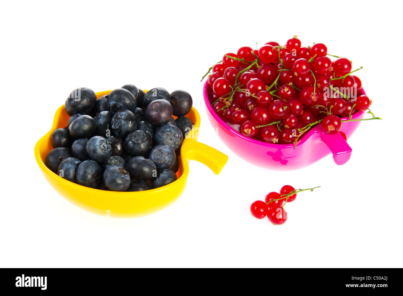 Raspberries blueberries red currants Cut Out Stock Images & Pictures ...