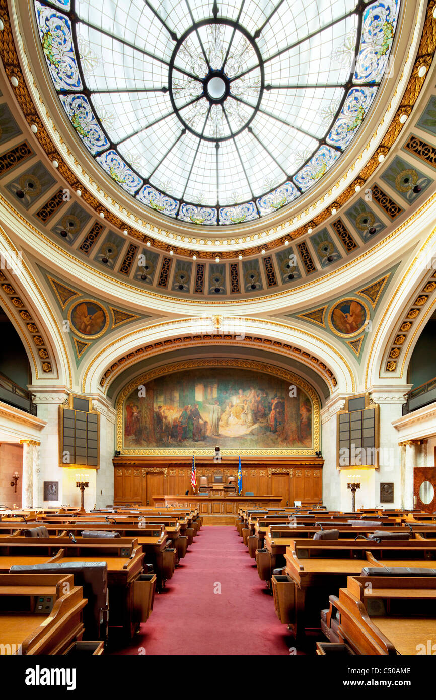 Interior of wisconsin capitol building hi-res stock photography and ...