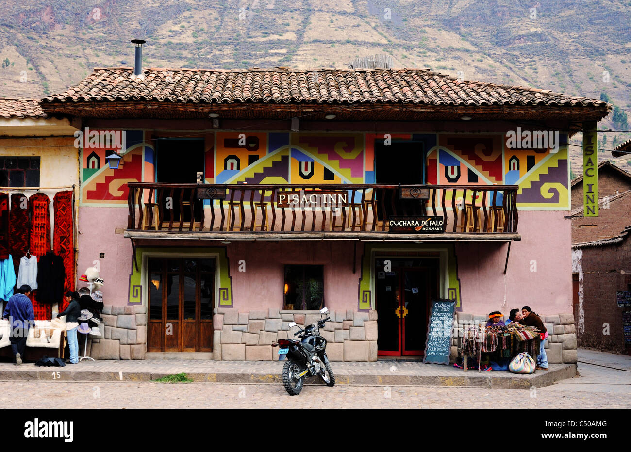 A tourist restaurant in Pisac in Peru Stock Photo - Alamy