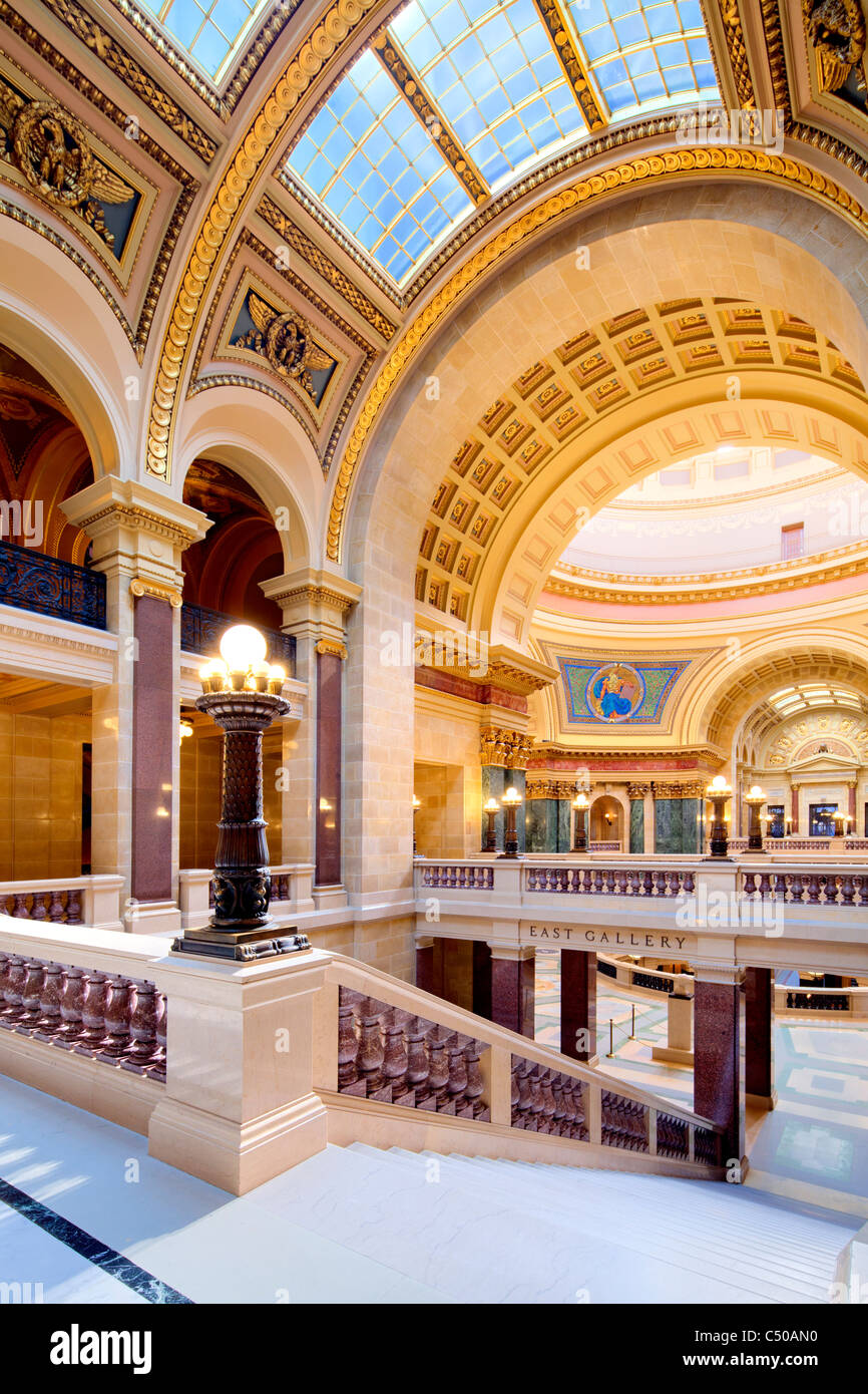 Interior of wisconsin capitol building hi-res stock photography and ...