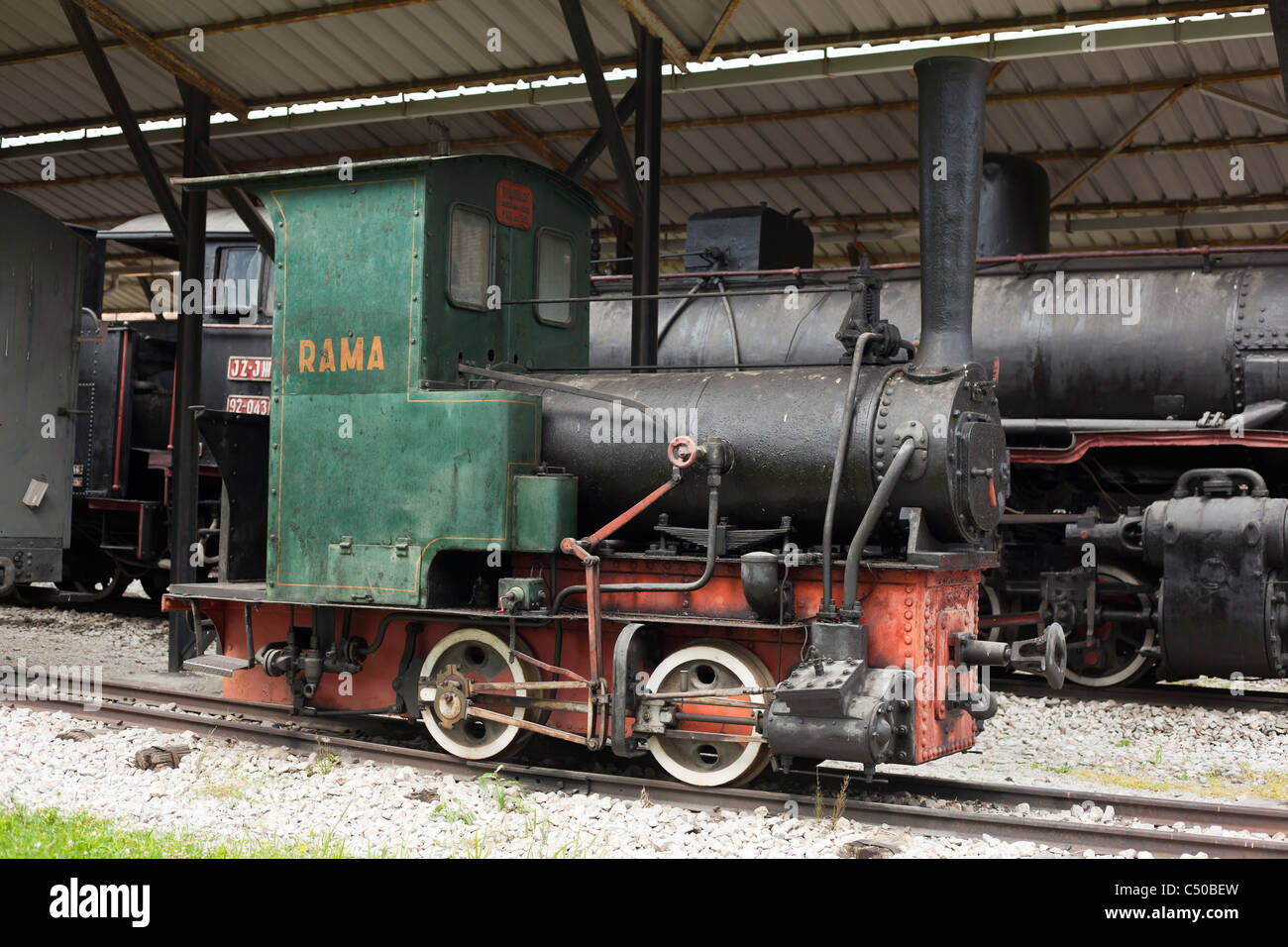 Old Locomotive and train museum, Uzicka Pozega, Serbia Stock Photo - Alamy