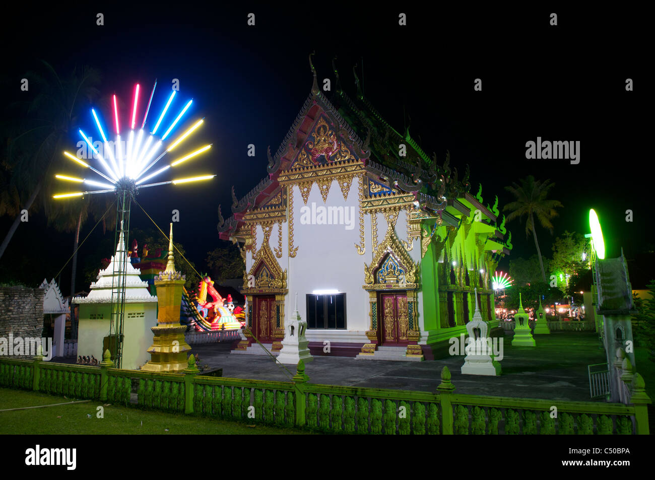 Thai temple fair Stock Photo - Alamy