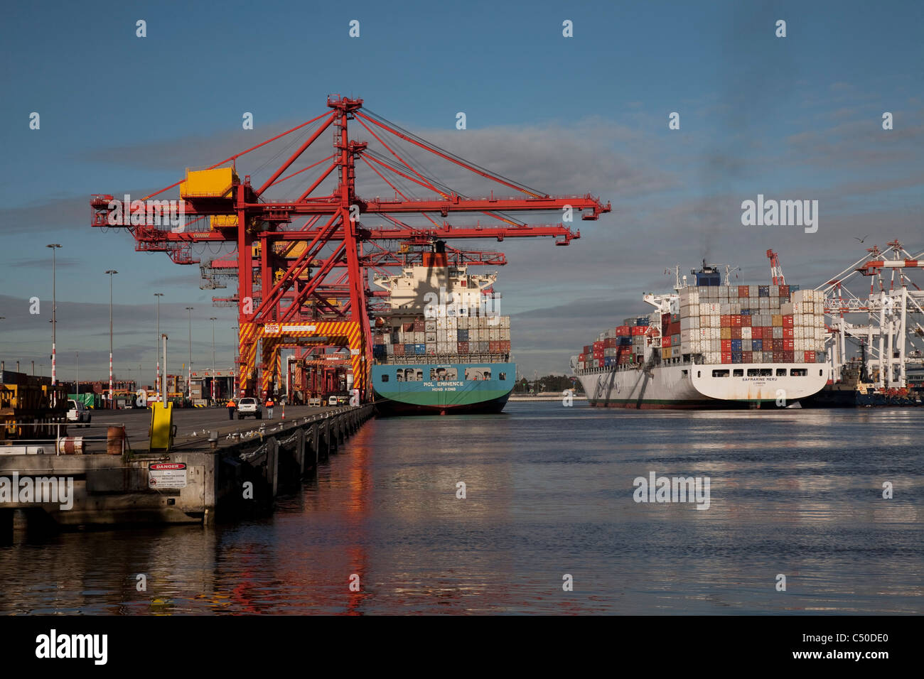 Swanson Container Dock West Melbourne Australia Stock Photo - Alamy