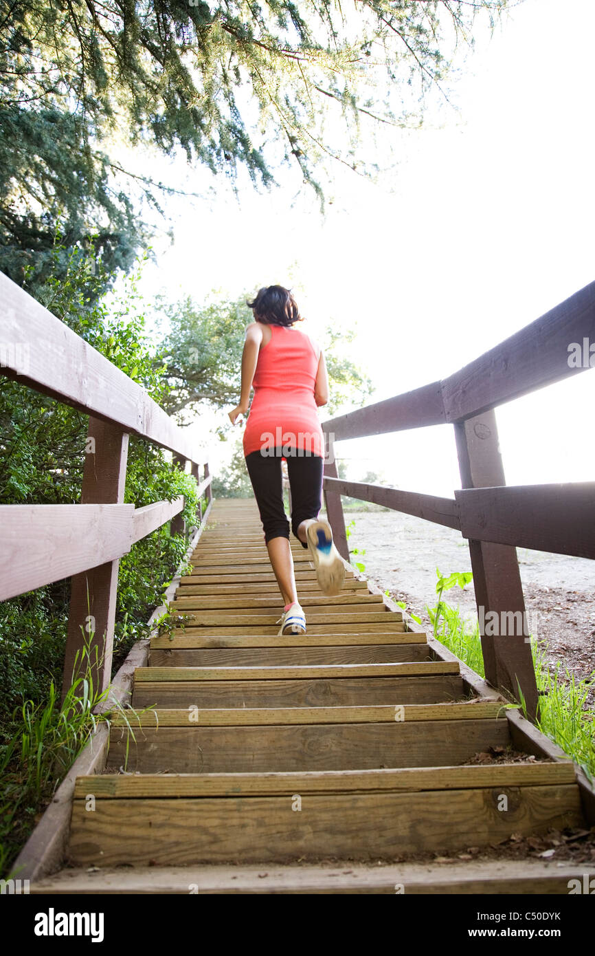 Stair running hi-res stock photography and images - Alamy