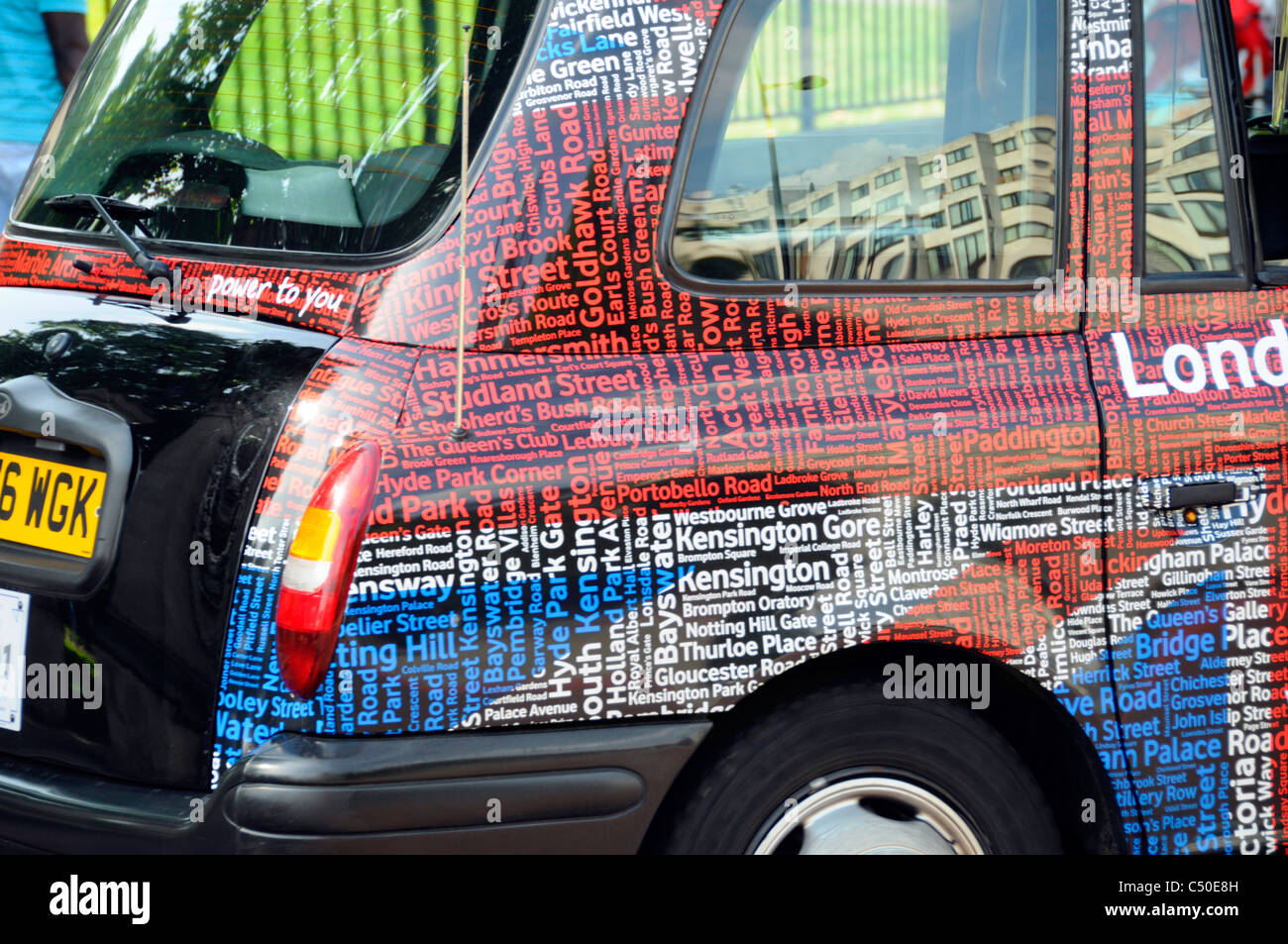London taxi cab union jack High Resolution Stock Photography and Images ...
