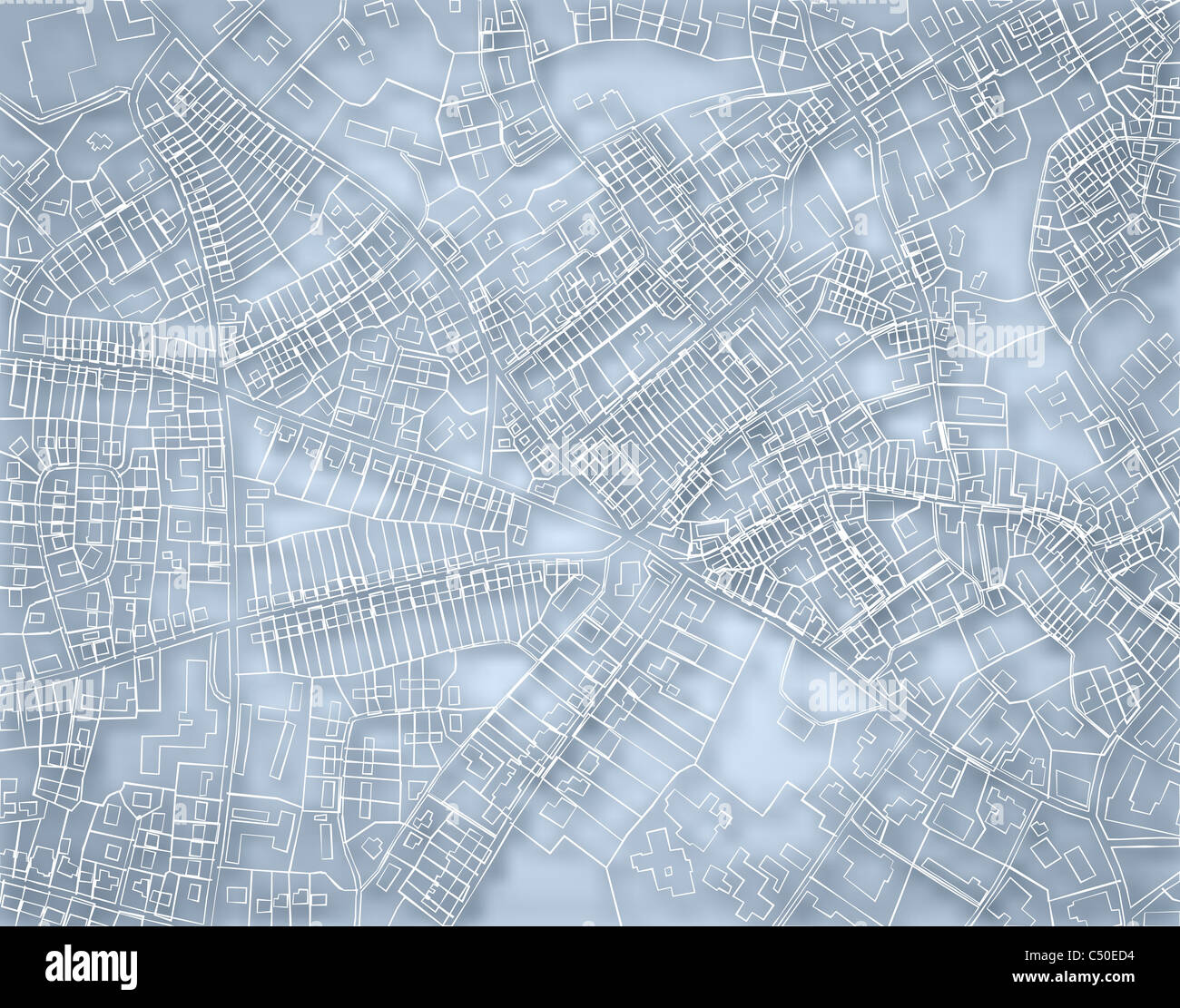 Illustration street map without names hi-res stock photography and ...