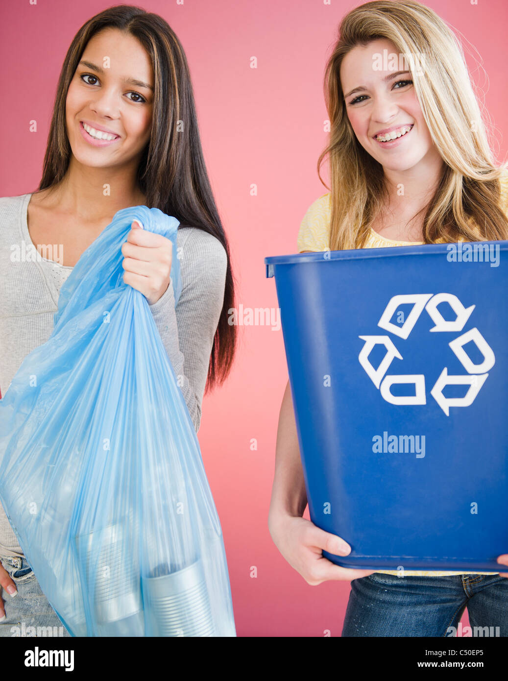 Girl teenager recycling hi-res stock photography and images - Alamy