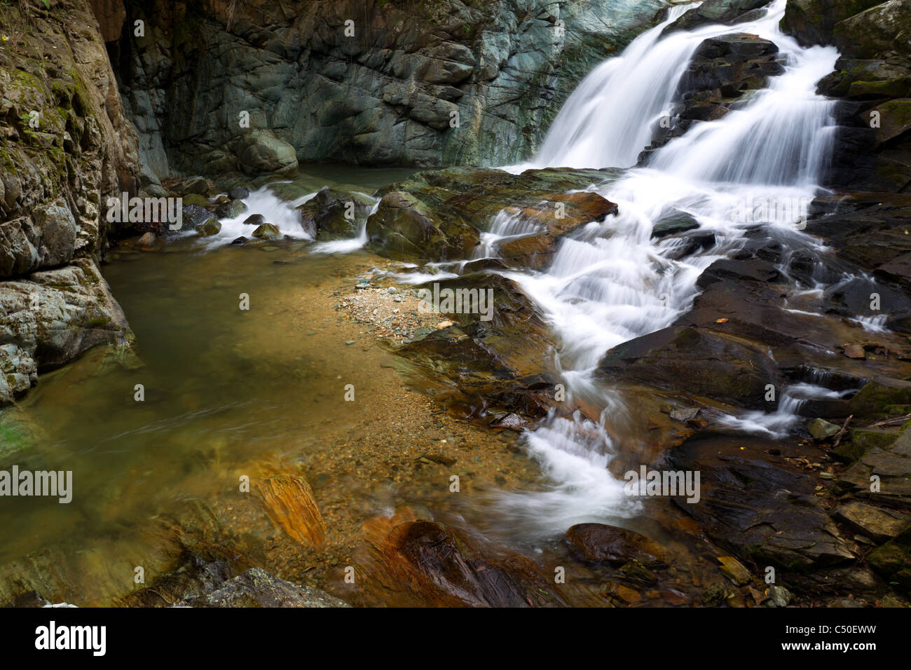 Beautiful mountain rainforest waterfall hi-res stock photography and ...