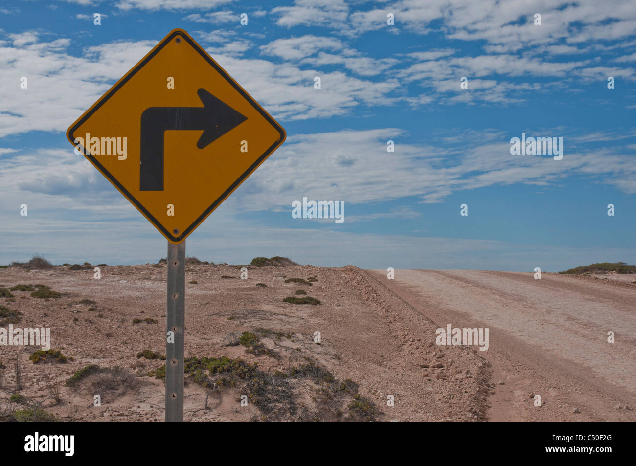 Turn right road signs hi-res stock photography and images - Alamy