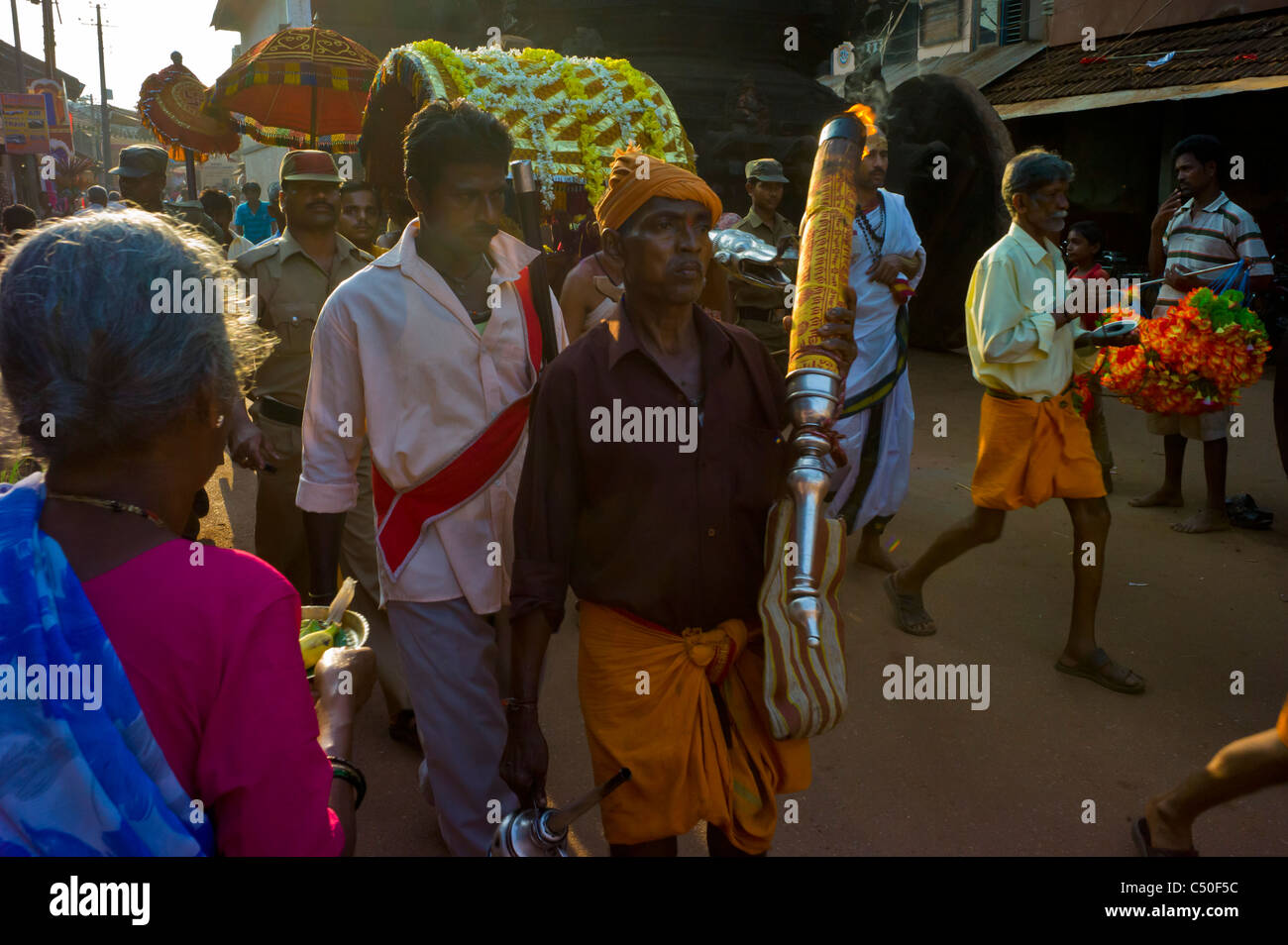 Pilgrims at the Shivaratri festival in Gokarna, Karnataka state, India ...