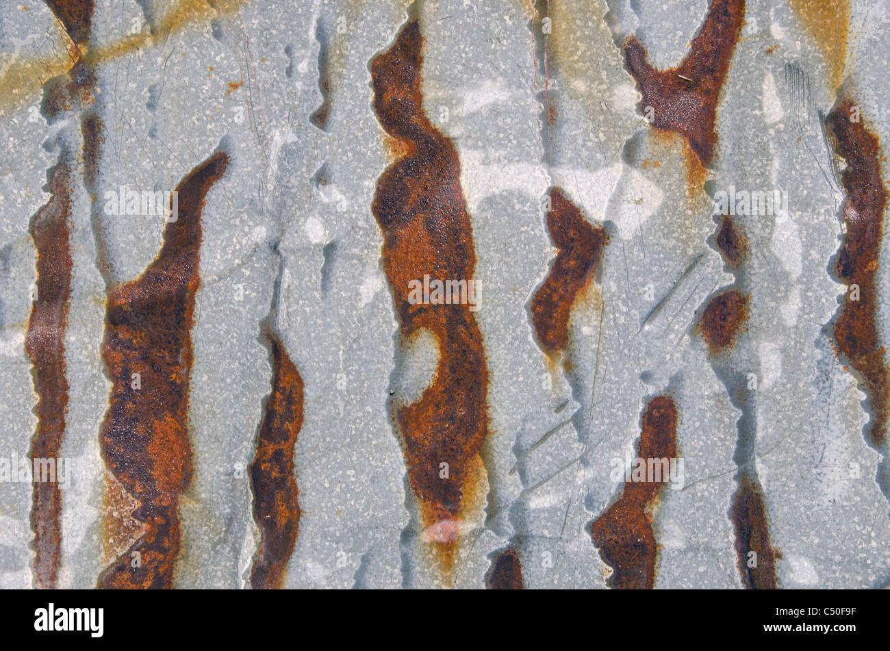 rusted metal tin original and wet background Stock Photo - Alamy