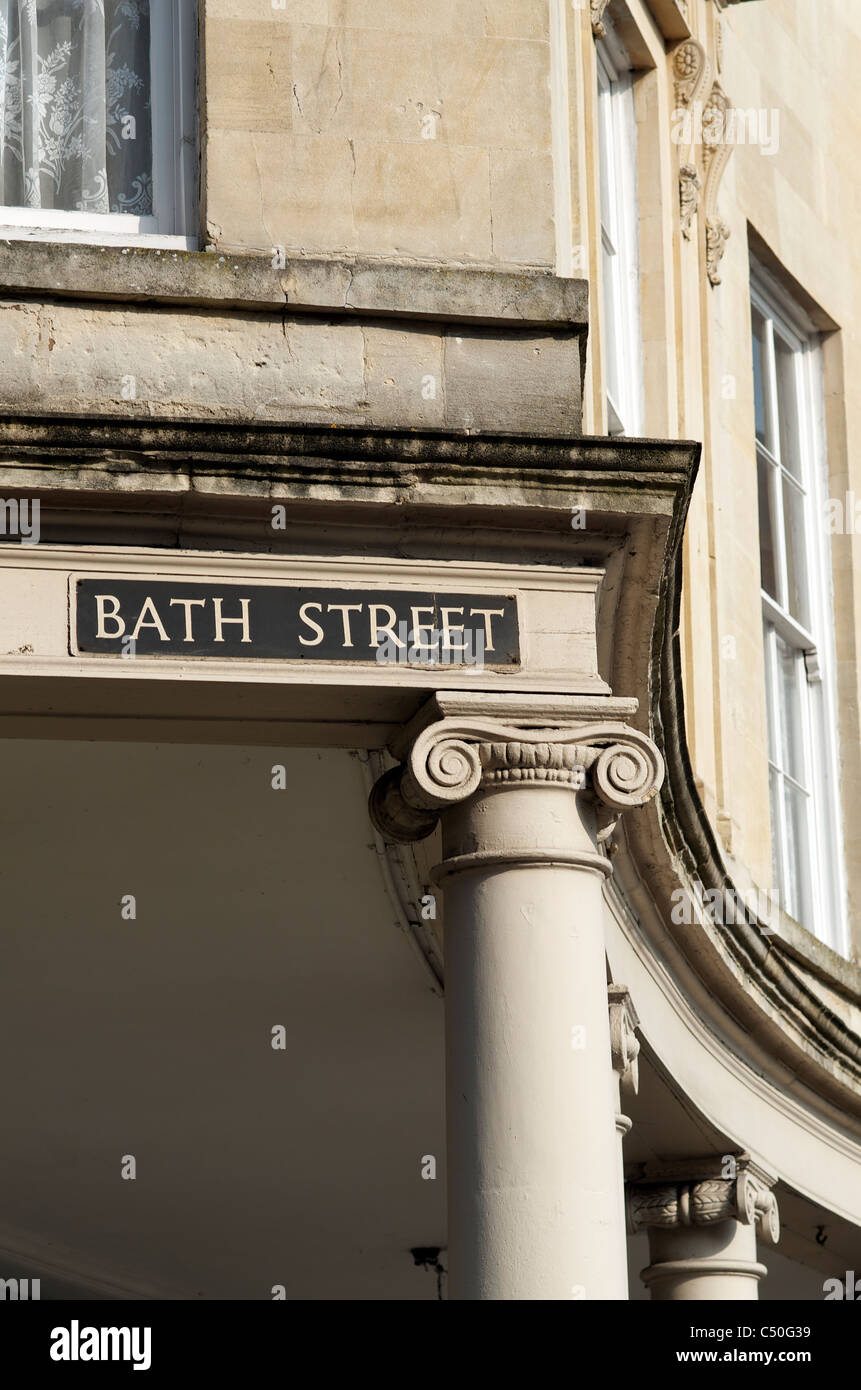 Bath Street, Roman Bath's , Bath, Somerset, England Stock Photo - Alamy