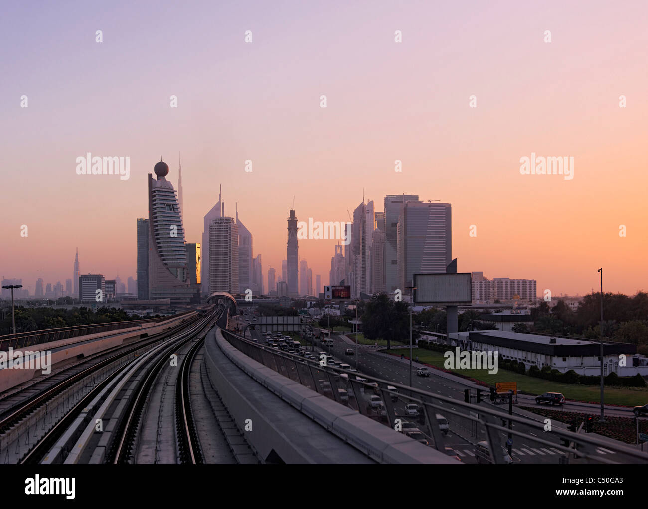 Downtown dubai metro rails hi-res stock photography and images - Alamy