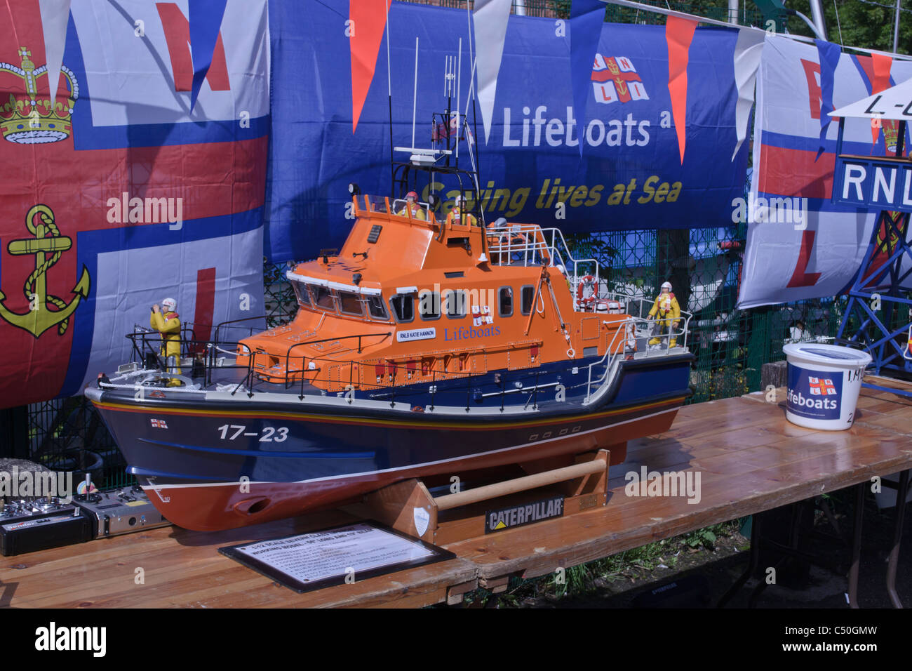 fund raising royal national lifeboat institution display of radio ...