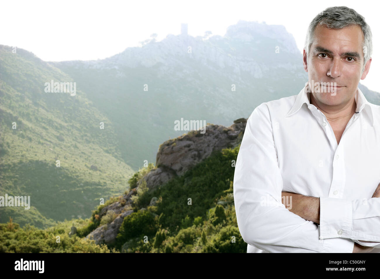 Handsome man in nature hi-res stock photography and images - Alamy