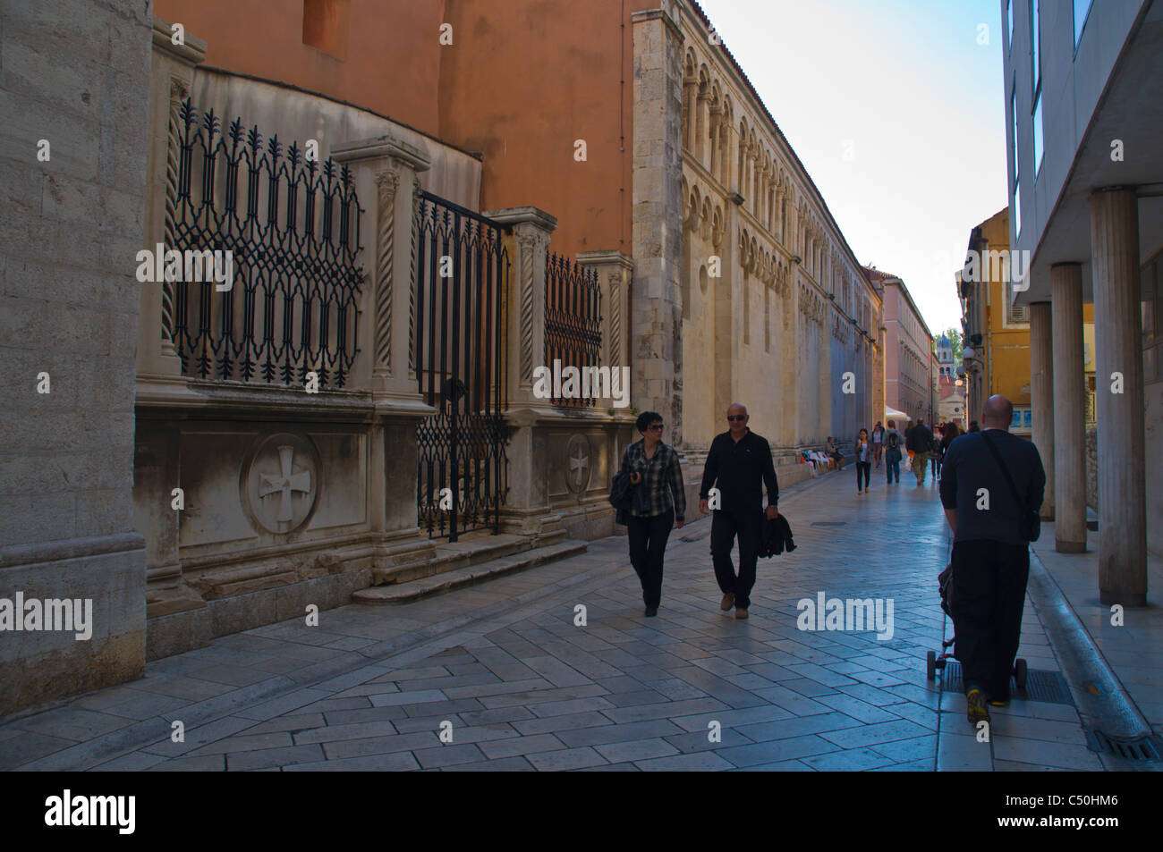 Siroka Ulica street Zadar northern Dalmatia Croatia Europe Stock Photo ...