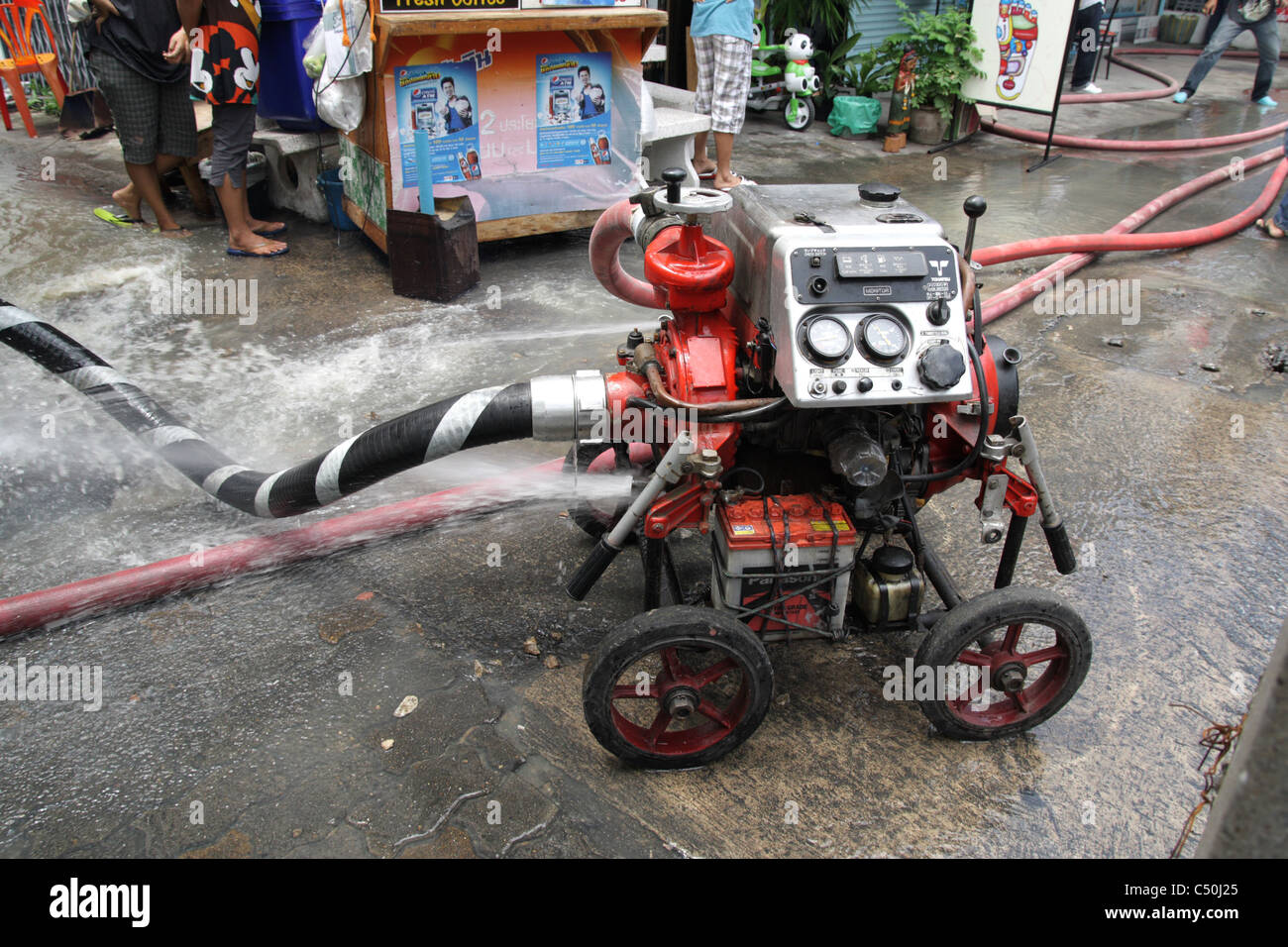 Water pump machine working Stock Photo - Alamy
