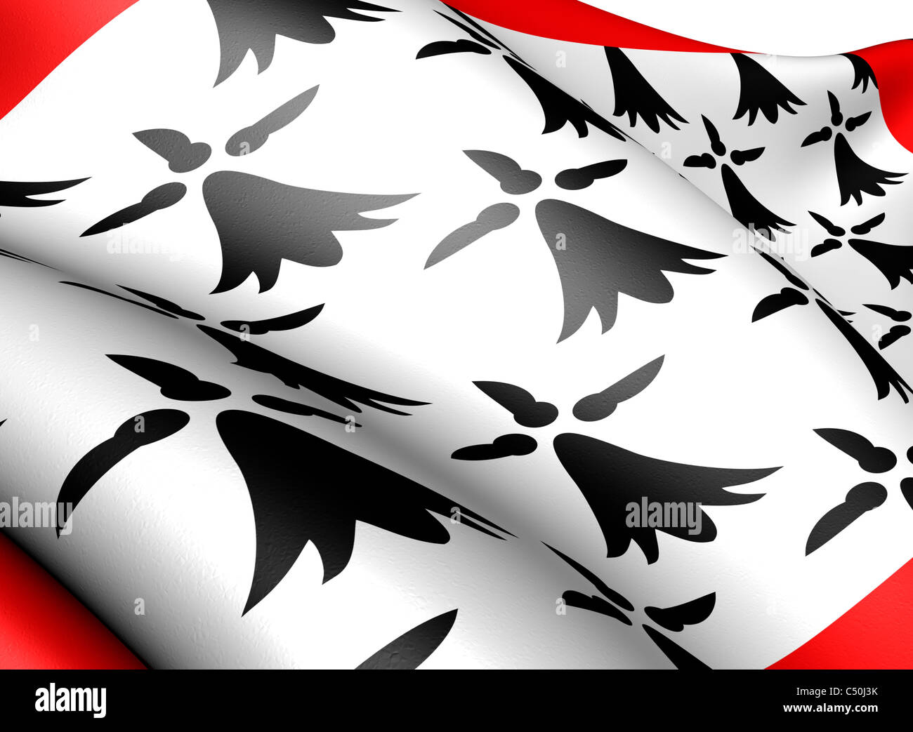 Flag of Limousin, France. Close up Stock Photo - Alamy