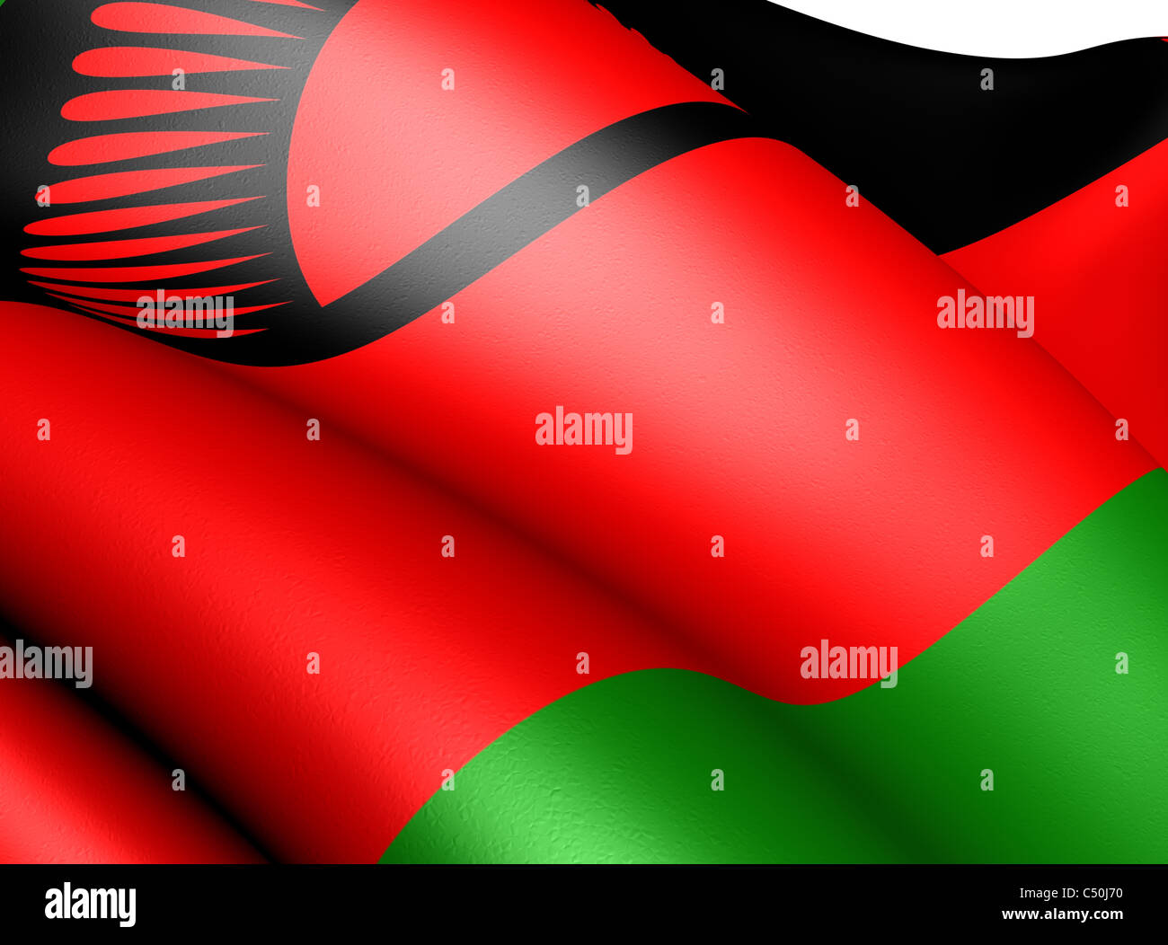 Close up malawi national flag hi-res stock photography and images - Alamy