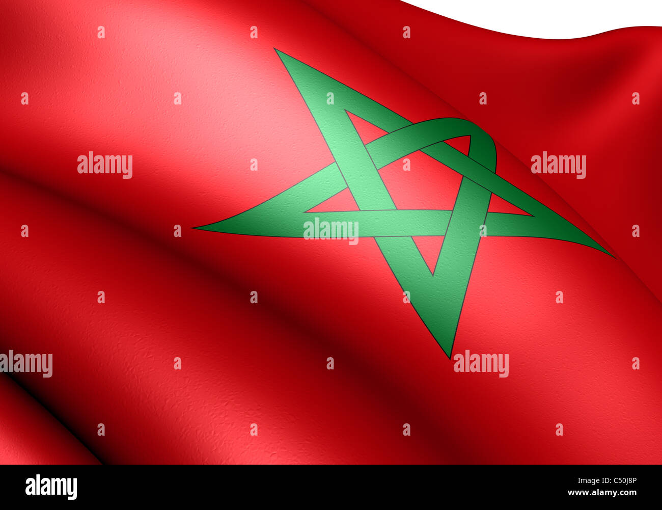 Flag of Morocco. Close up Stock Photo - Alamy