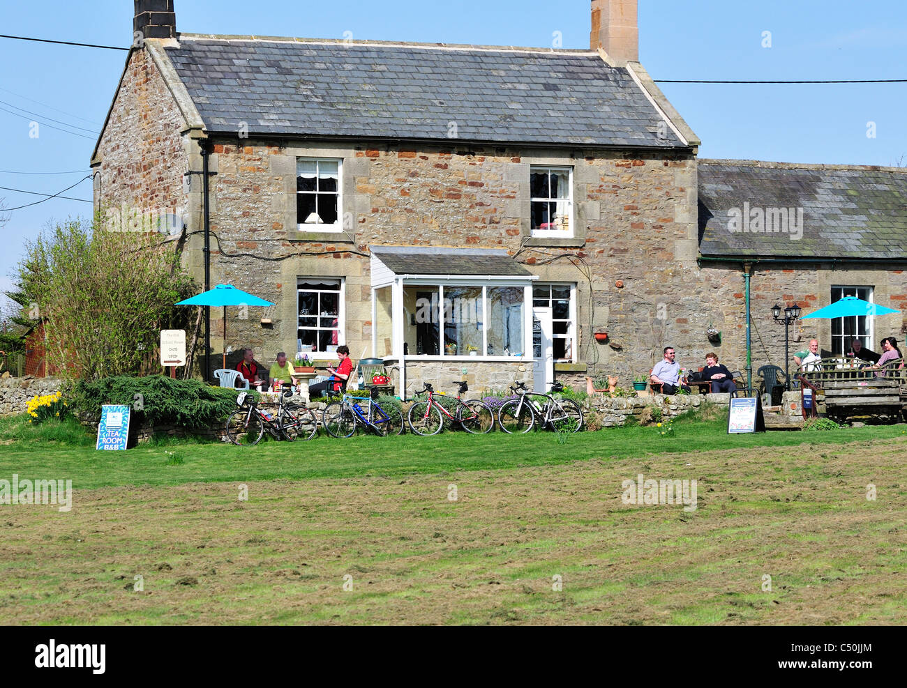 Northumberland rothbury village hi-res stock photography and images - Alamy