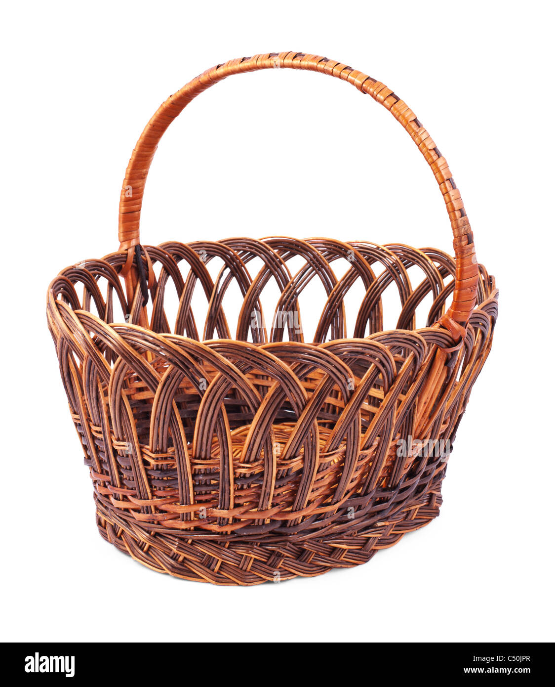 Wicker shopping basket hi-res stock photography and images - Alamy