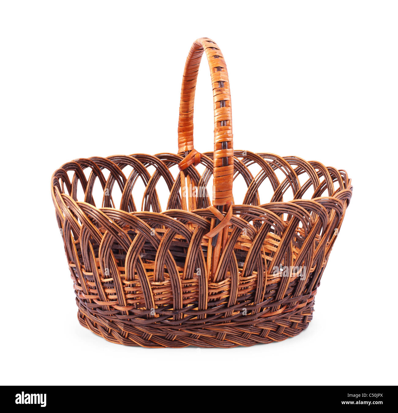Wicker shopping basket hi-res stock photography and images - Alamy