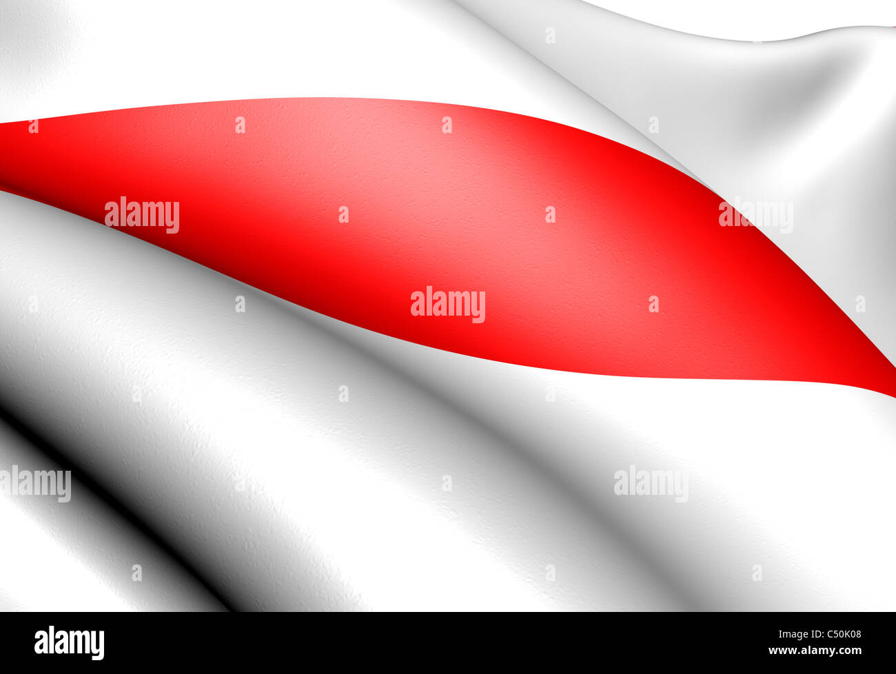 Flag of Strasbourg, France. Close up Stock Photo - Alamy