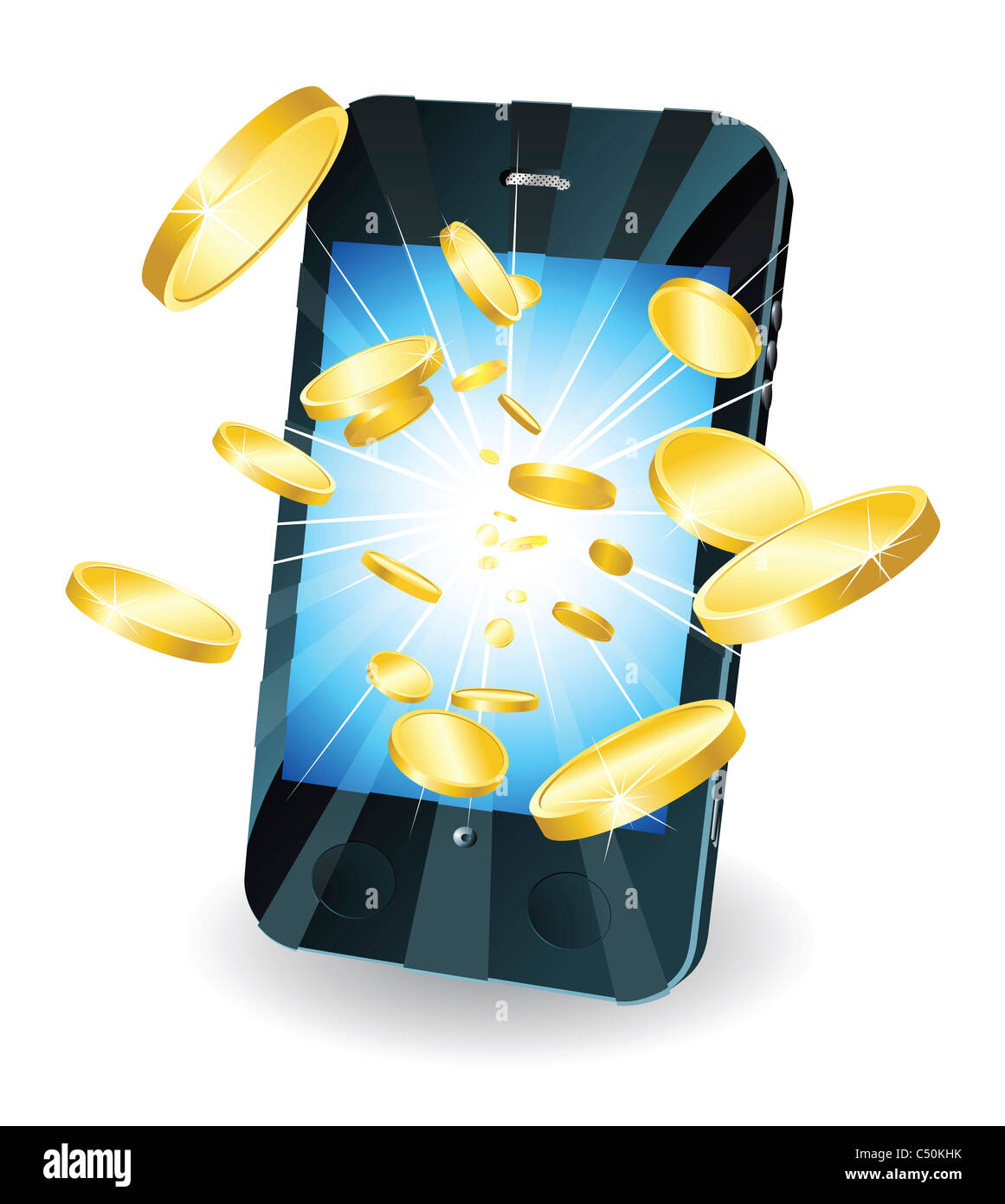 Flying coins hi-res stock photography and images - Alamy